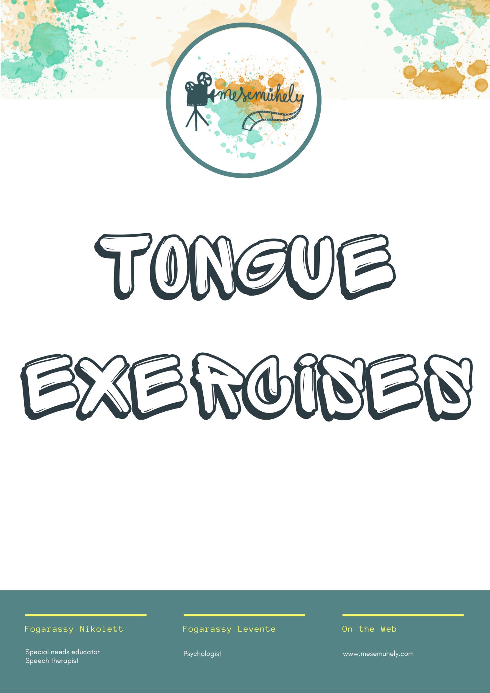 Tongue Exercises 18 Pictures of the Oral Area Practising Speech Therapy ...