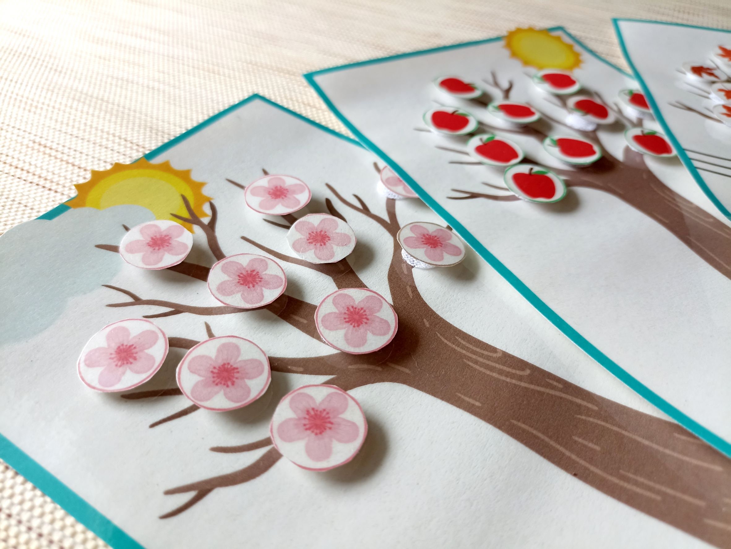 Four Seasons Printable Game; Educational Toy for Preschoolers and ...