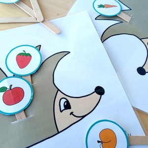 Printable Sorting Game - Fruits and Veggies; Educational Material ...