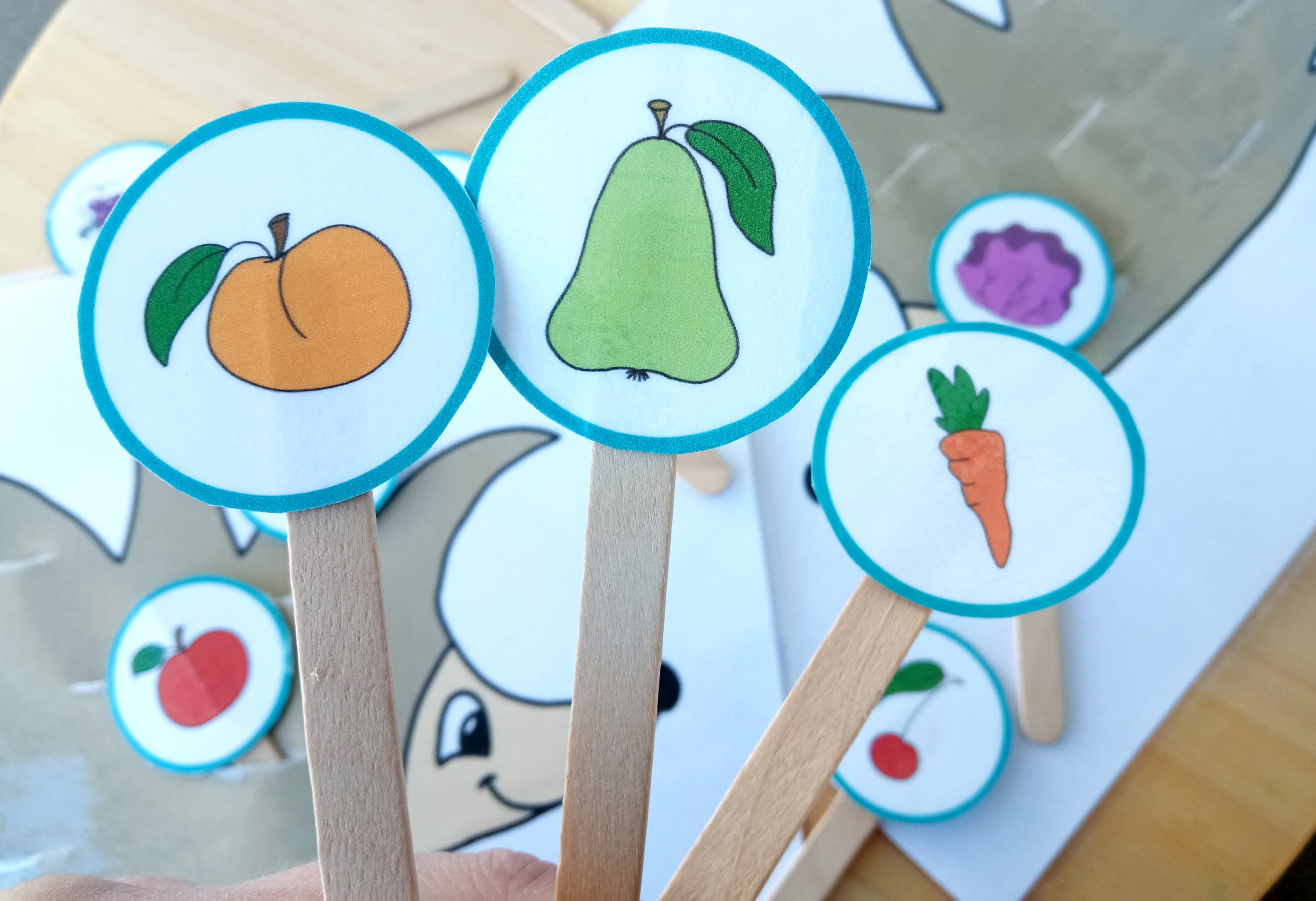 Printable Sorting Game - Fruits and Veggies; Educational Material ...