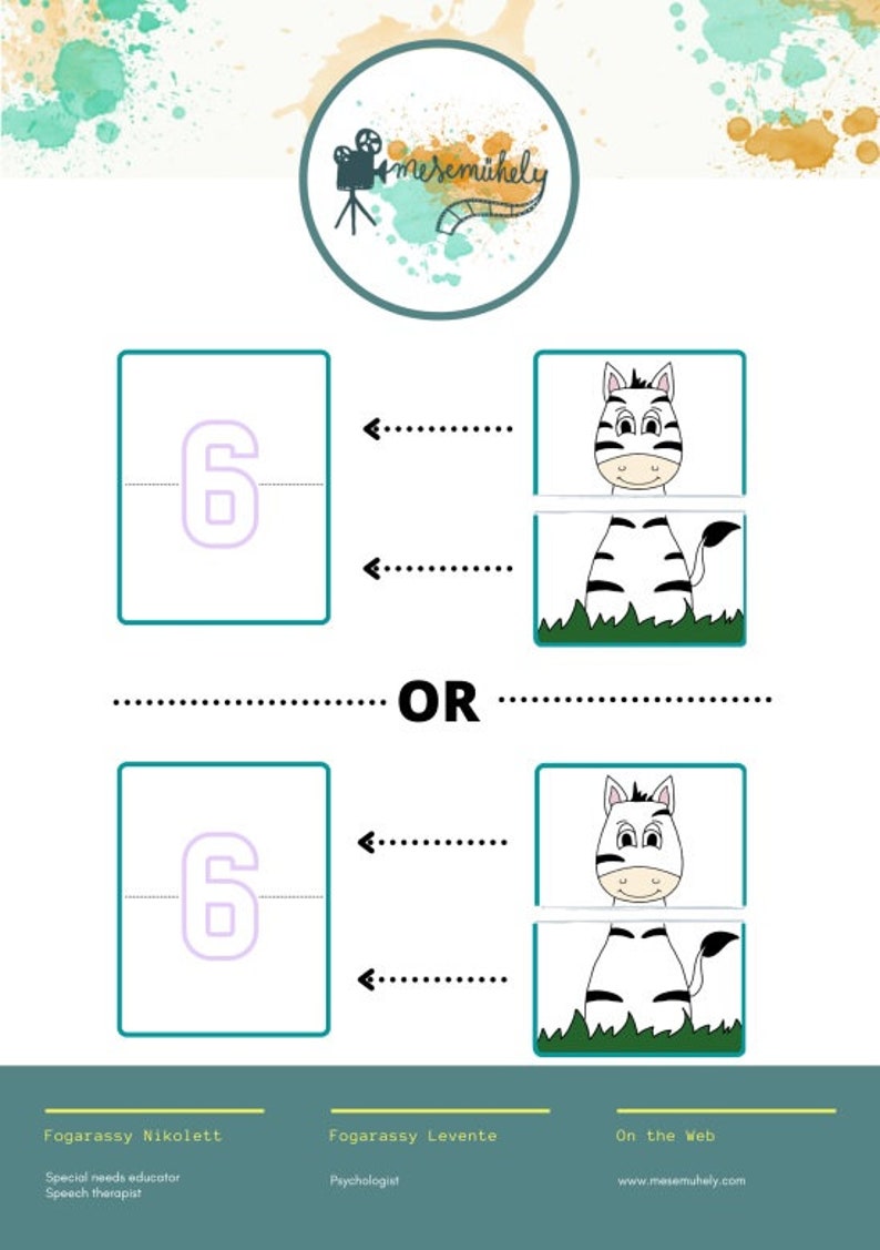 Printable Counting Game for Preschoolers and Primary Students; Count ...