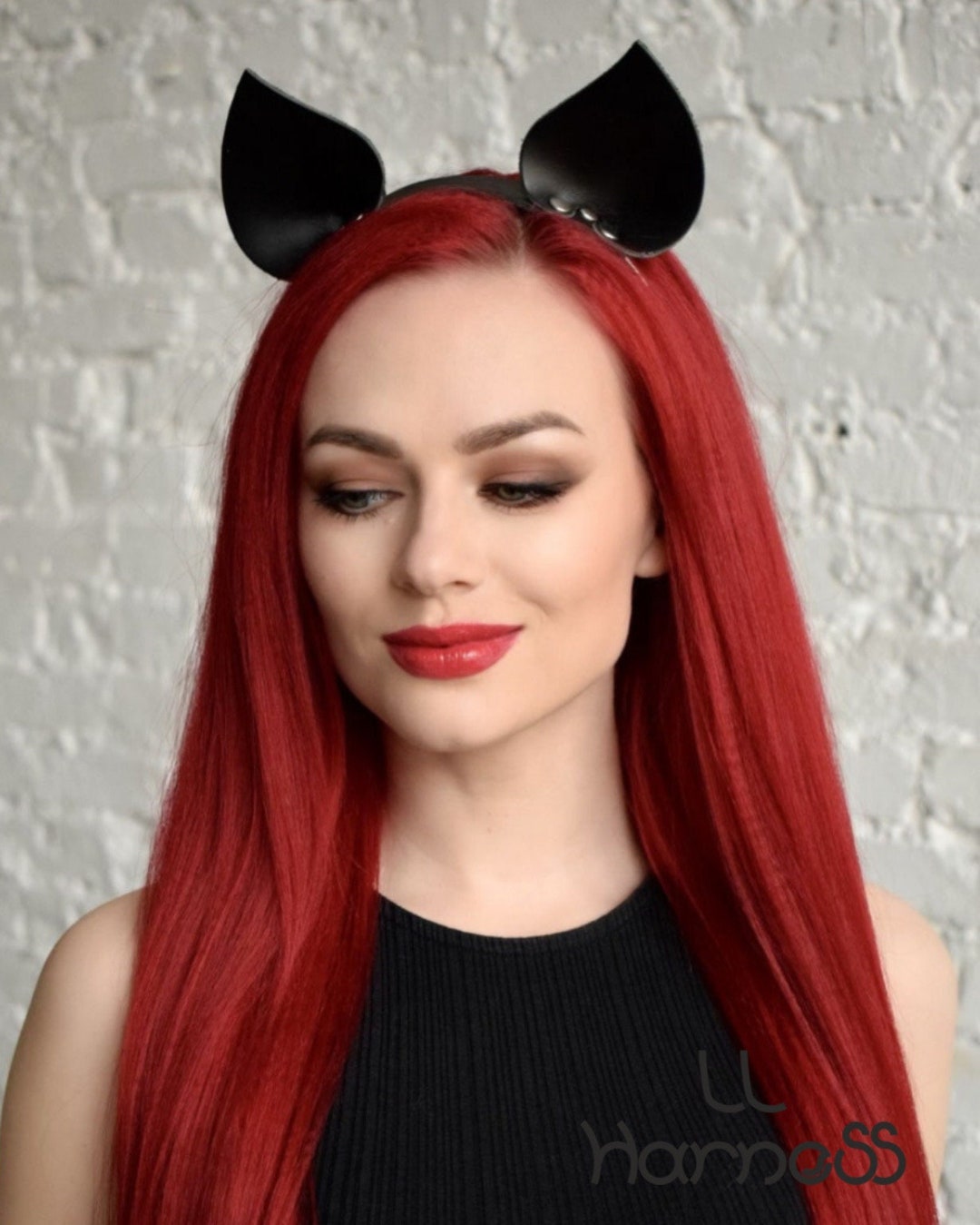 Fetish Sexy Leather Crown Cat Ear Crown Leather Sexy Outfit - Etsy