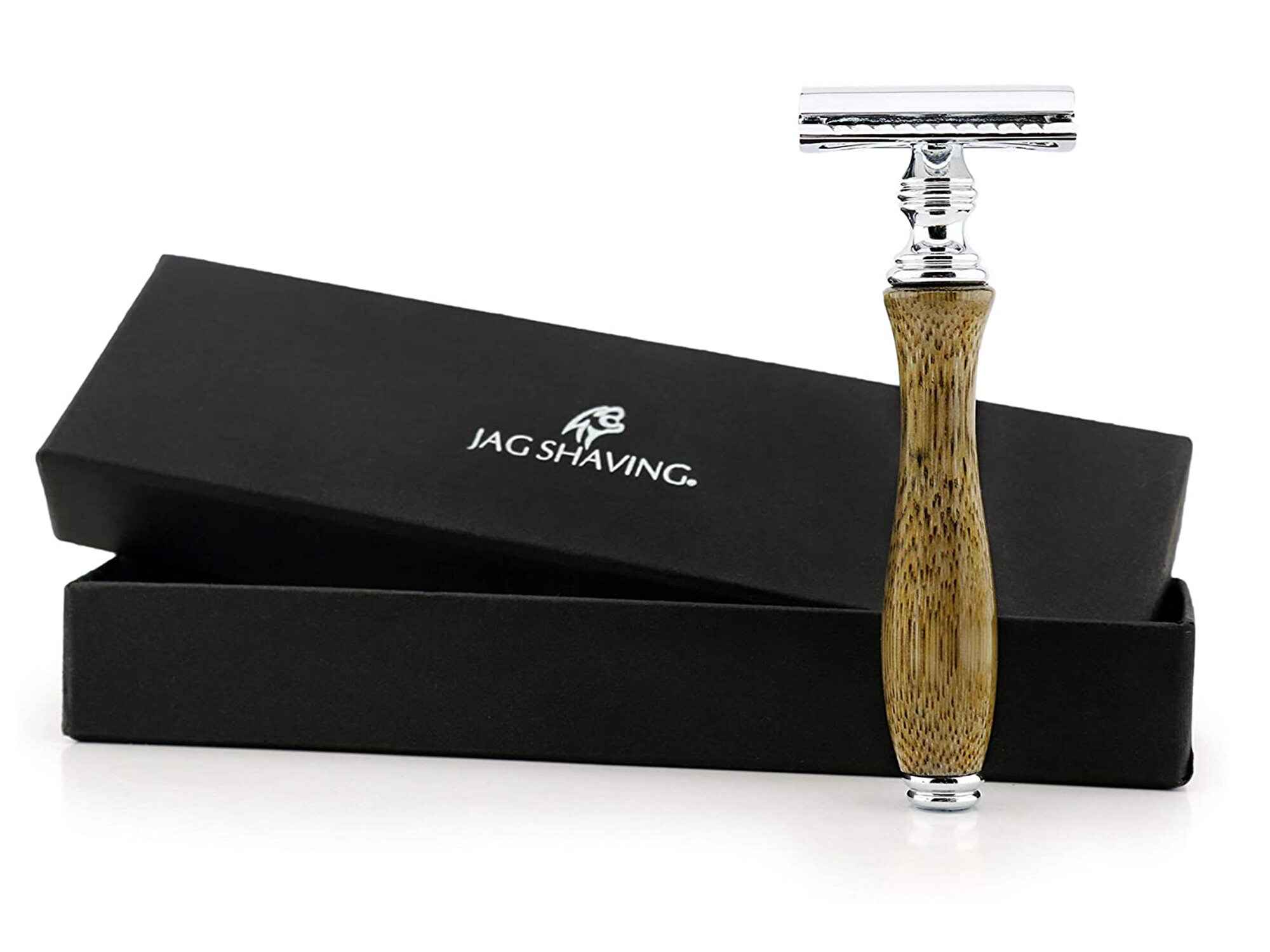 Double-sided Razor With Bamboo Handle and Genuine Leather - Etsy