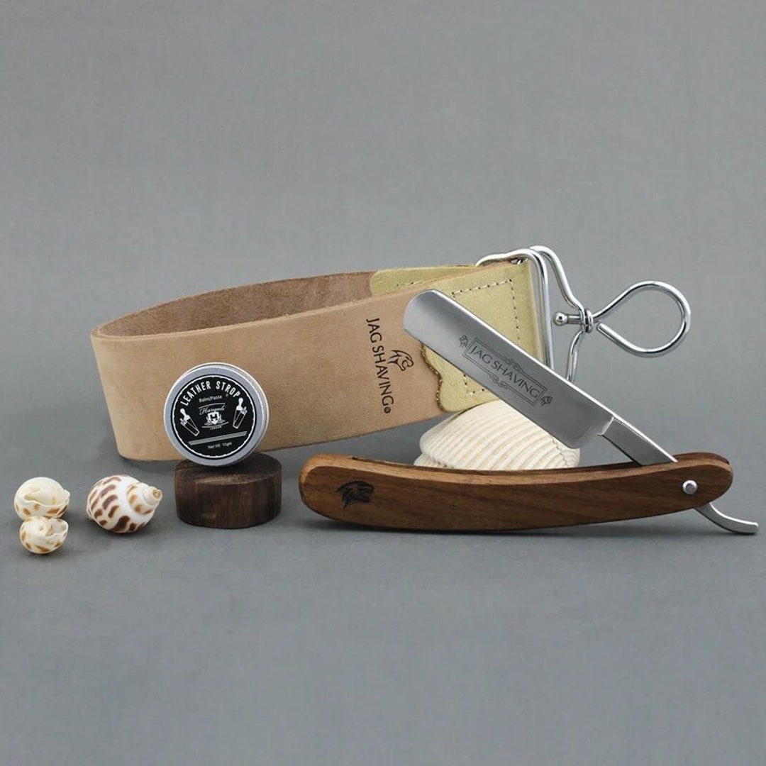 Straight Razor, Double Sided Strop, Strop Paste, Honing Paste, Babar ...