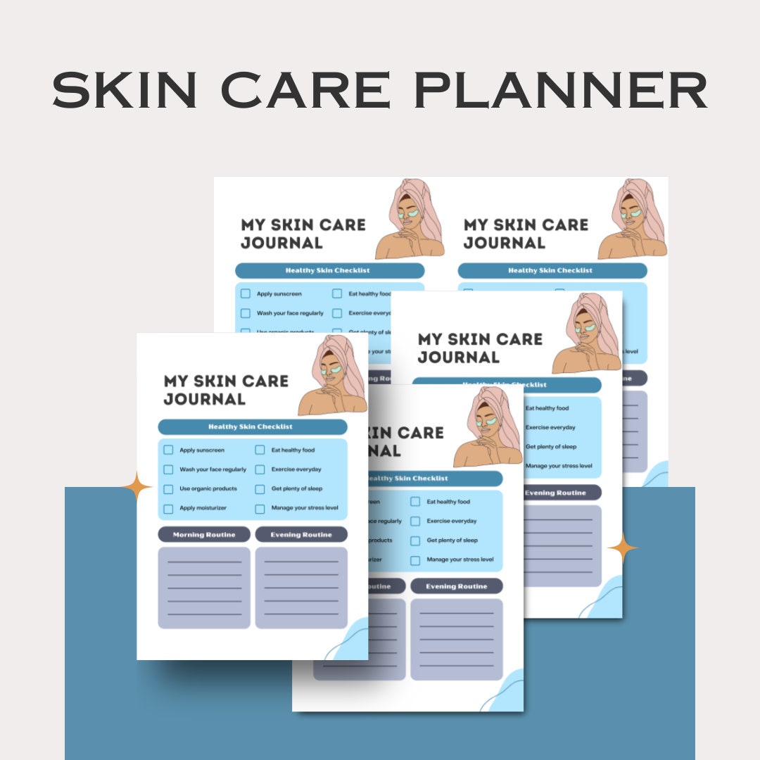 Printable Skin Care Journal | Skin Care Planner | Skin Care Journal ...