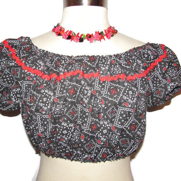 Rockabilly Crop Top - Etsy