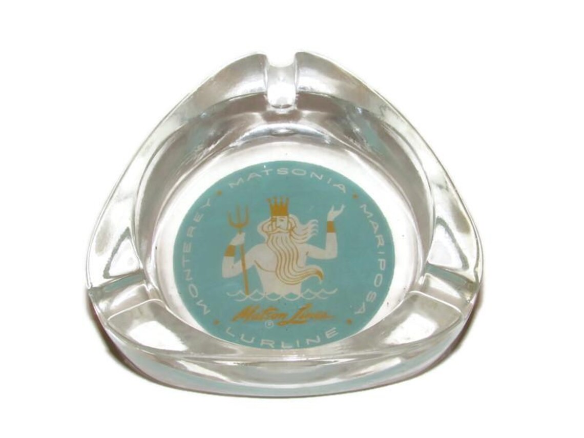 Vintage Matson Lines Cruise Ship Set – 1950s Glass Ashtray, Coasters ...