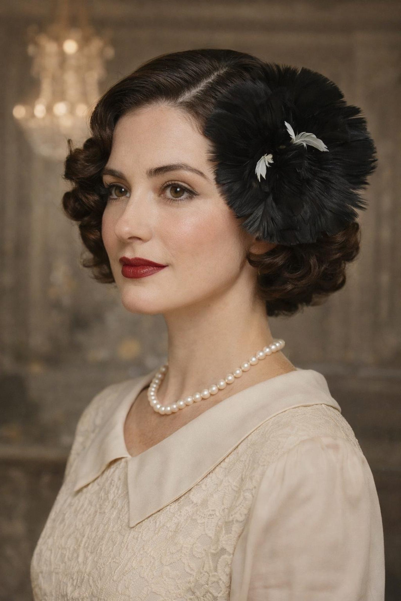 1930s Black Feather Cockade | Vintage Millinery Feather Rosette | Art ...