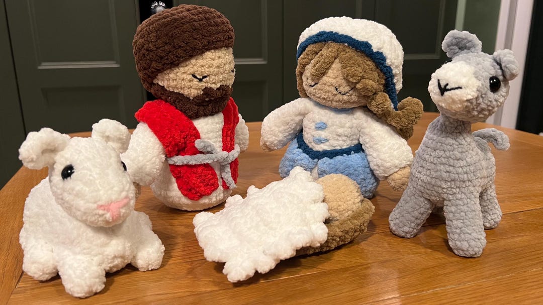 Nativity Scene - Handmade Crochet Plush - Etsy