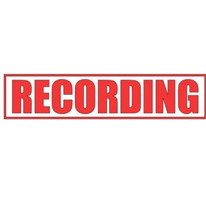 RECORDING Vinyl Decal - Etsy
