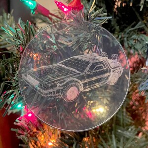 Back to the Future Delorean Christmas Ornament - Etsy