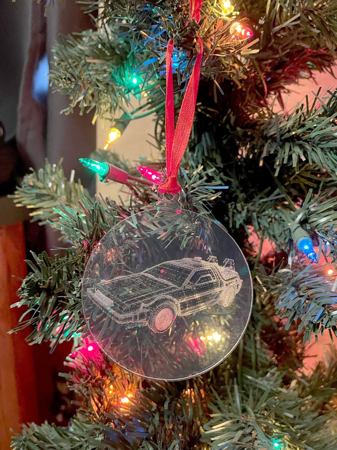 Back to the Future Delorean Christmas Ornament - Etsy