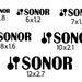 Sonor Logo Vinyl Decal - Etsy