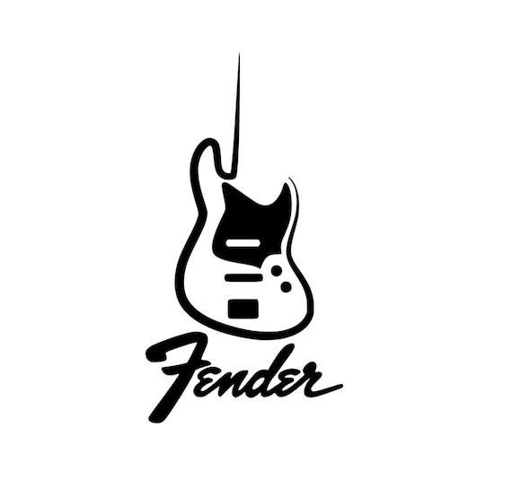 Fender Stratocaster Stylized Logo Vinyl Decal | Etsy