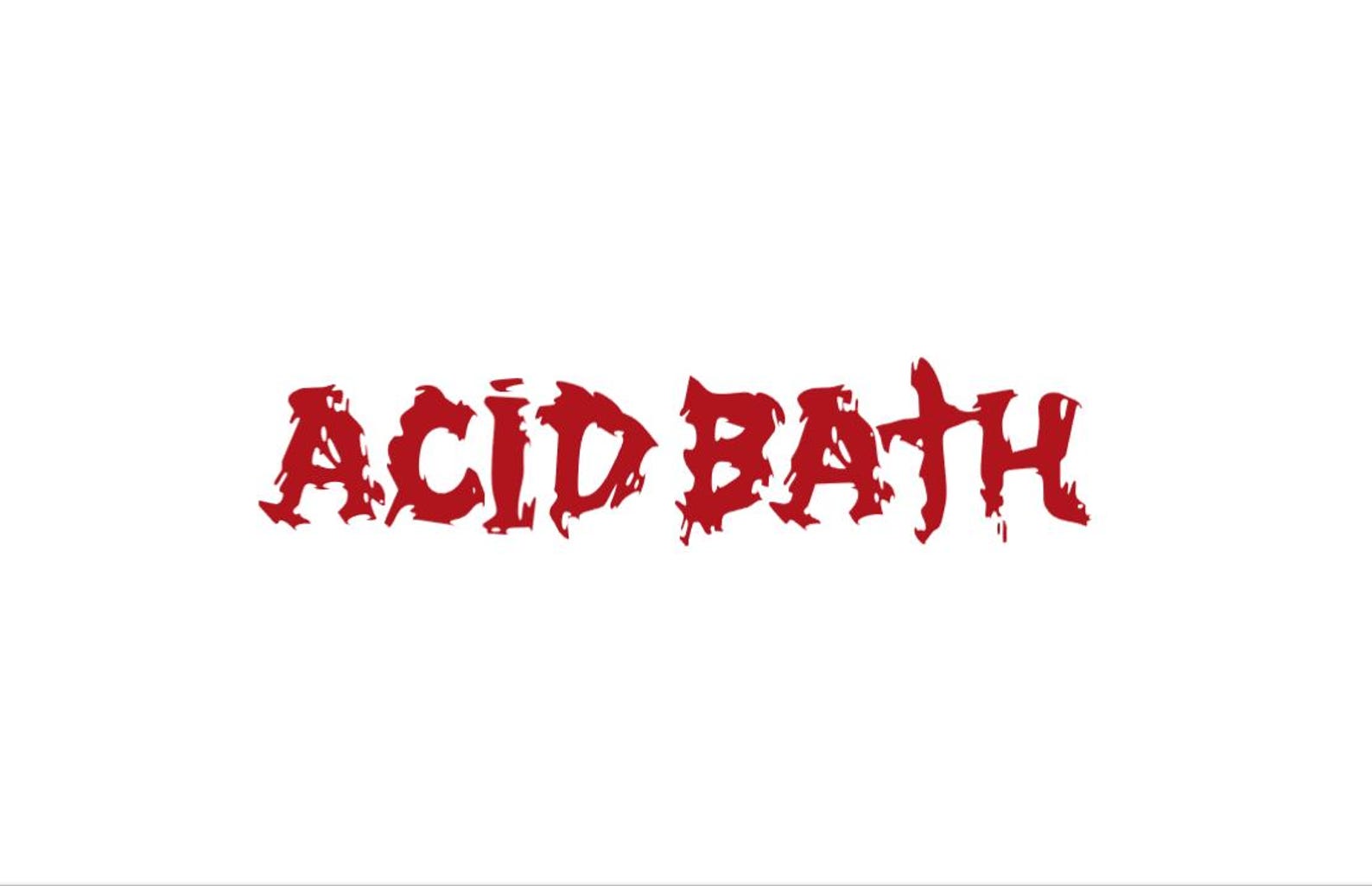 Acid Bath Logo Vinyl Decal - Etsy