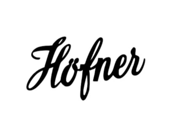 Hofner Guitars Logo Vinyl Decal - Etsy