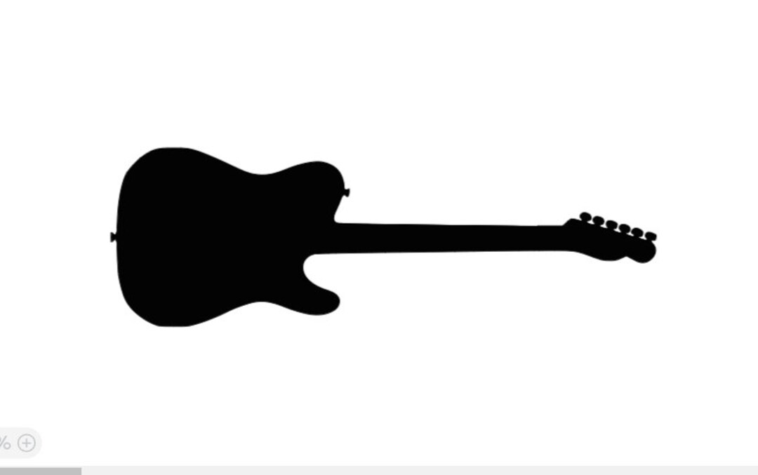 Fender Telecaster Guitar Silhouette Vinyl Decal - Etsy