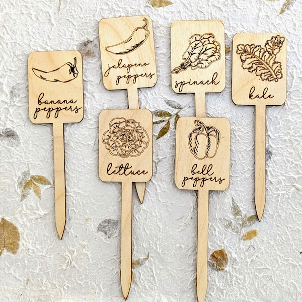 Engraved Garden Marker - Etsy