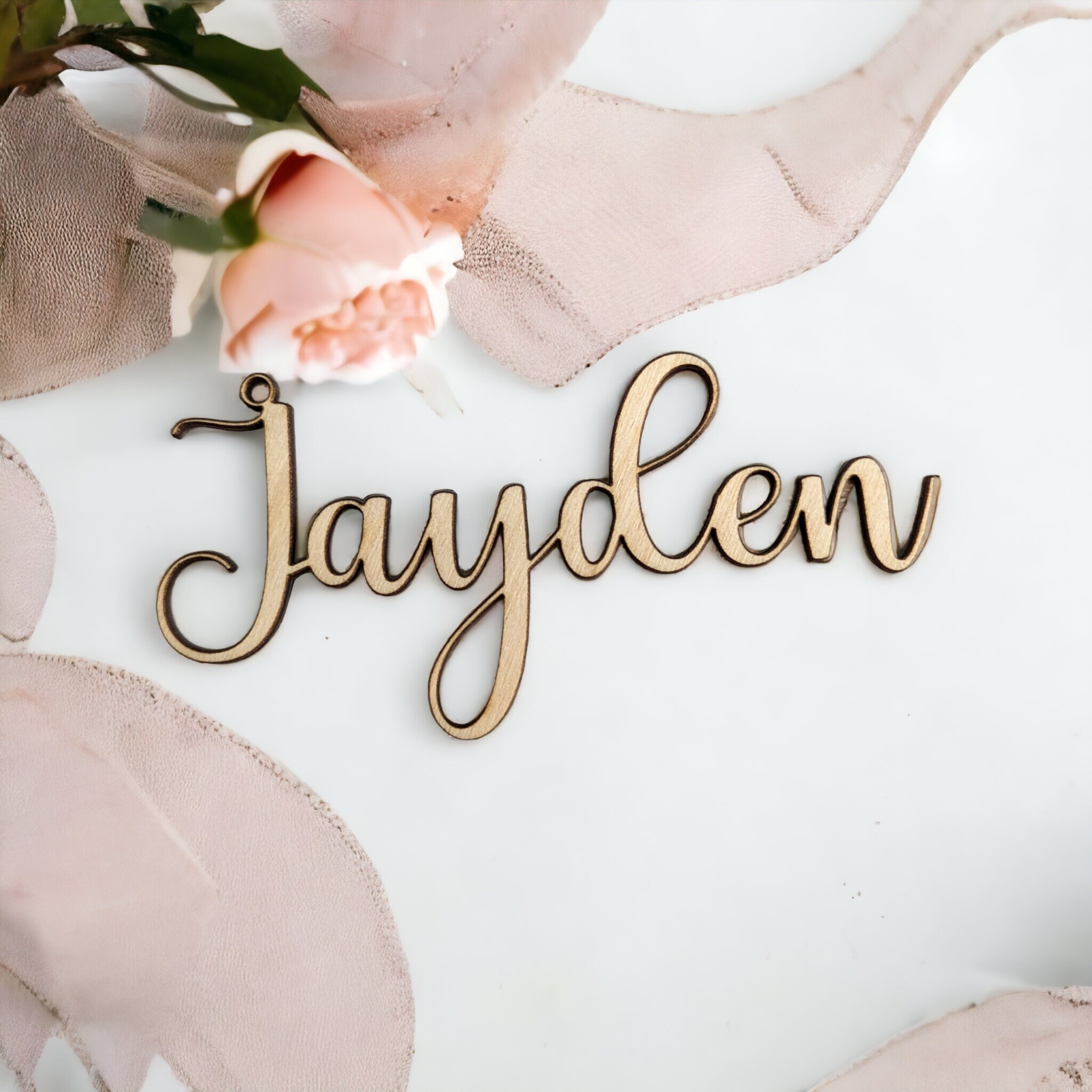 Custom Place Setting Tags, Personalized Name Tags, Birthday Wooden Name ...