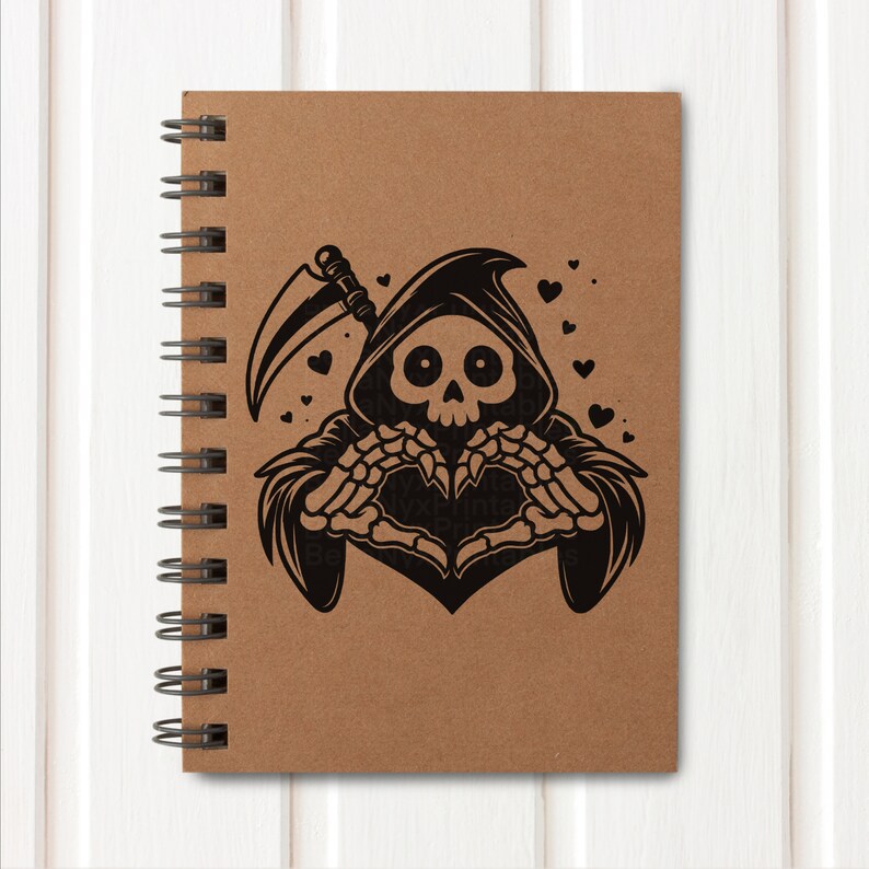 Cute Grim Reaper SVG, Goth Valentine’s Day SVG PNG - Etsy