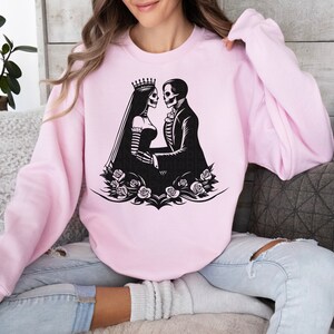 Skeleton Bride and Groom SVG: Goth Valentine's Day Design (digital ...
