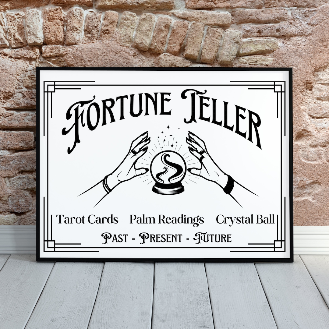 Fortune Teller SVG, Psychic Readings SVG, Crystal Ball Svg, Fortune ...