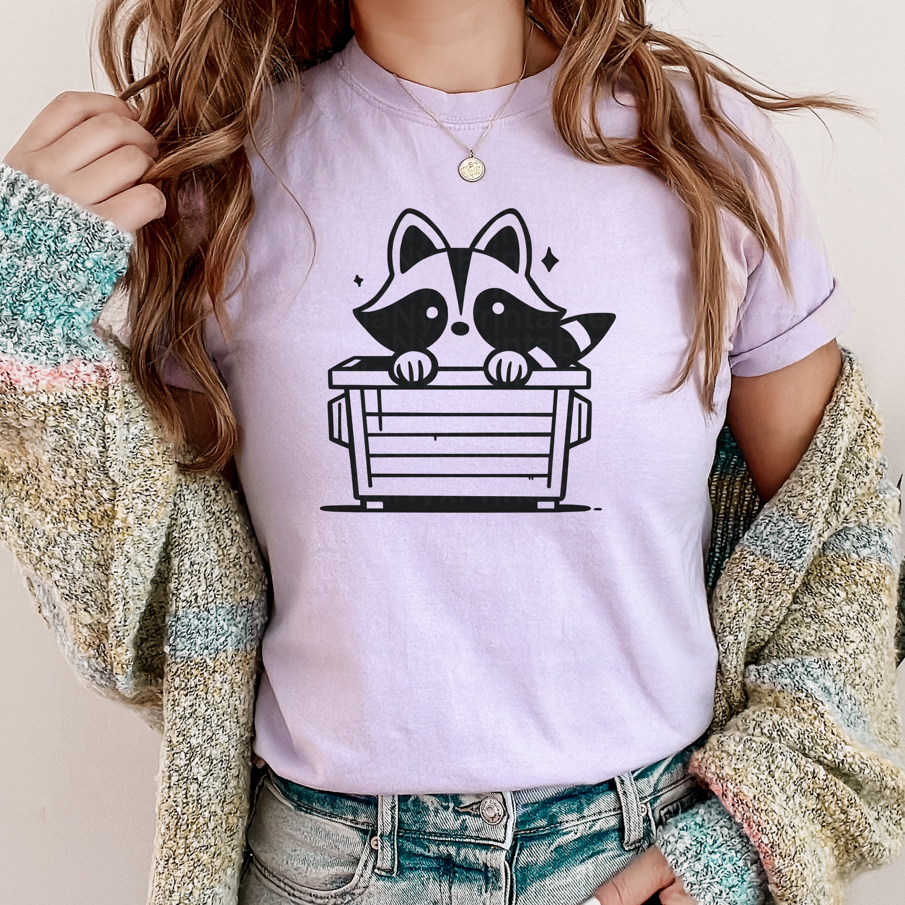 Raccoon in Dumpster SVG, Trash Panda Vector Cut File (PNG, PDF) - Etsy