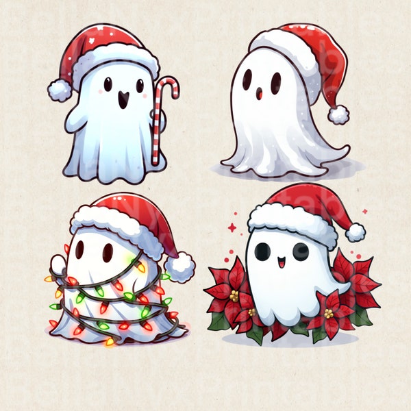 Ghost Christmas Png - Etsy