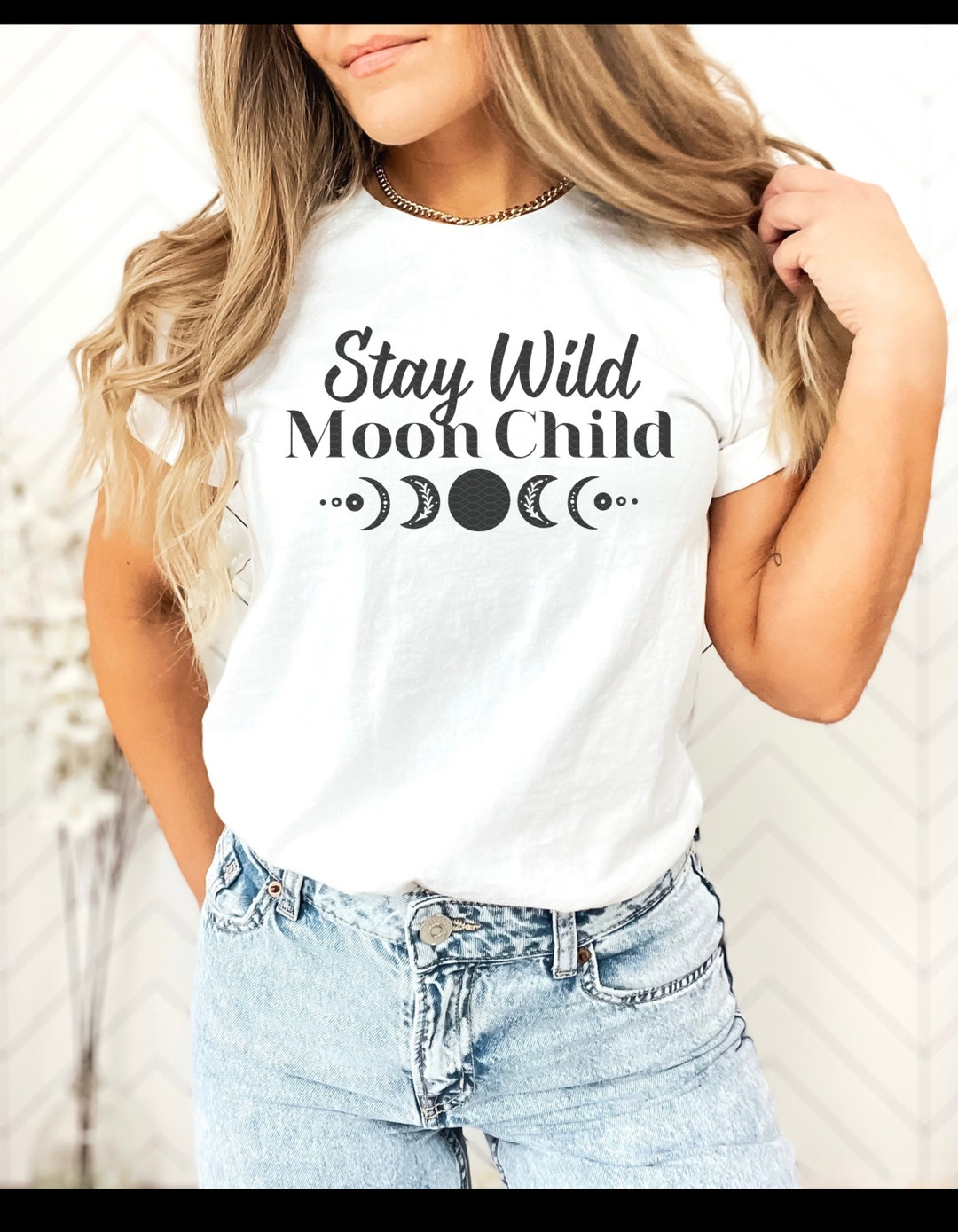 Stay Wild Moon Child Svg, Boho Tshirt Svg, Moon Phase, Hippie Quote ...