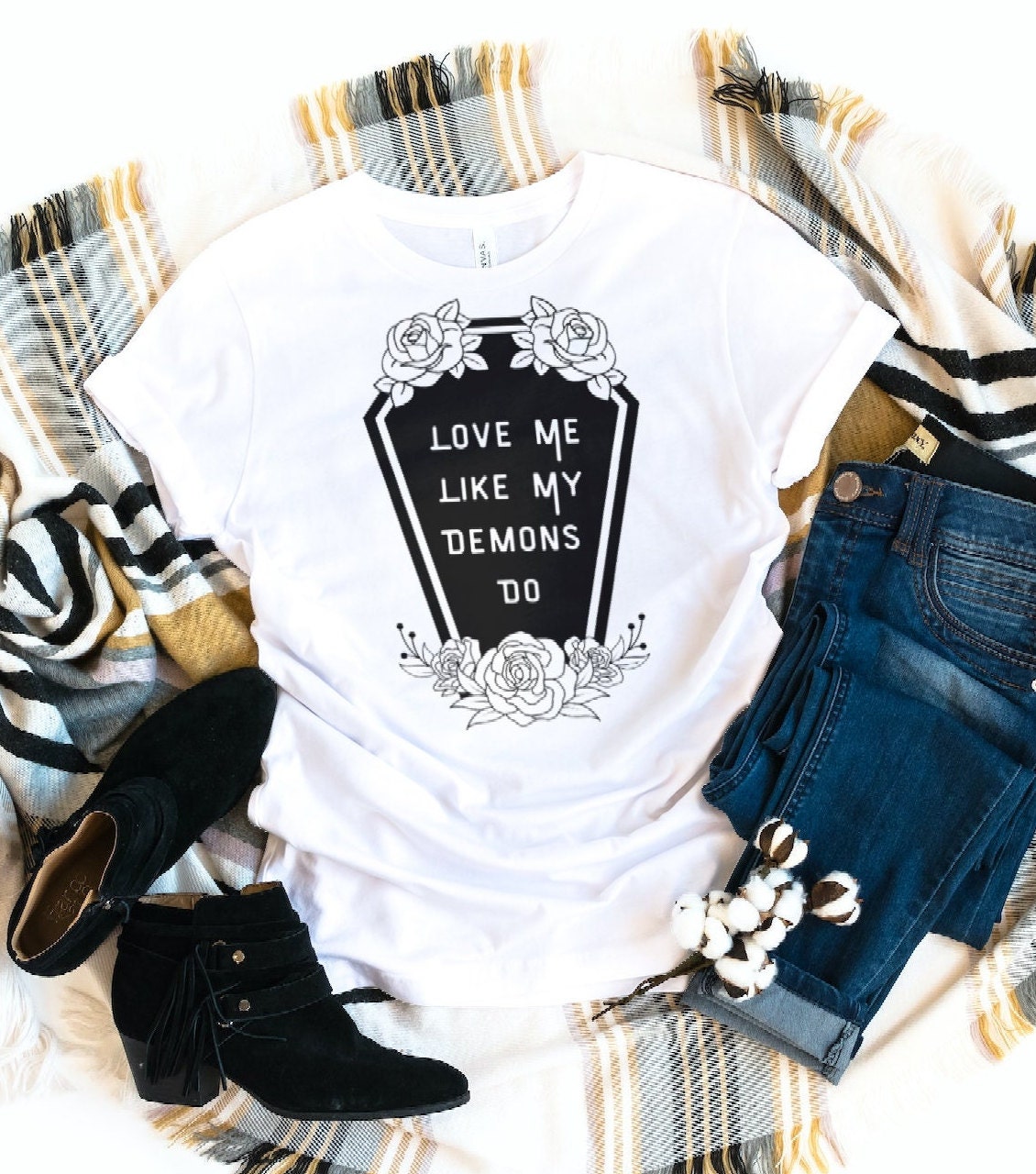 Love Me Like My Demons Do Svg Creepy Cute Svg Goth - Etsy