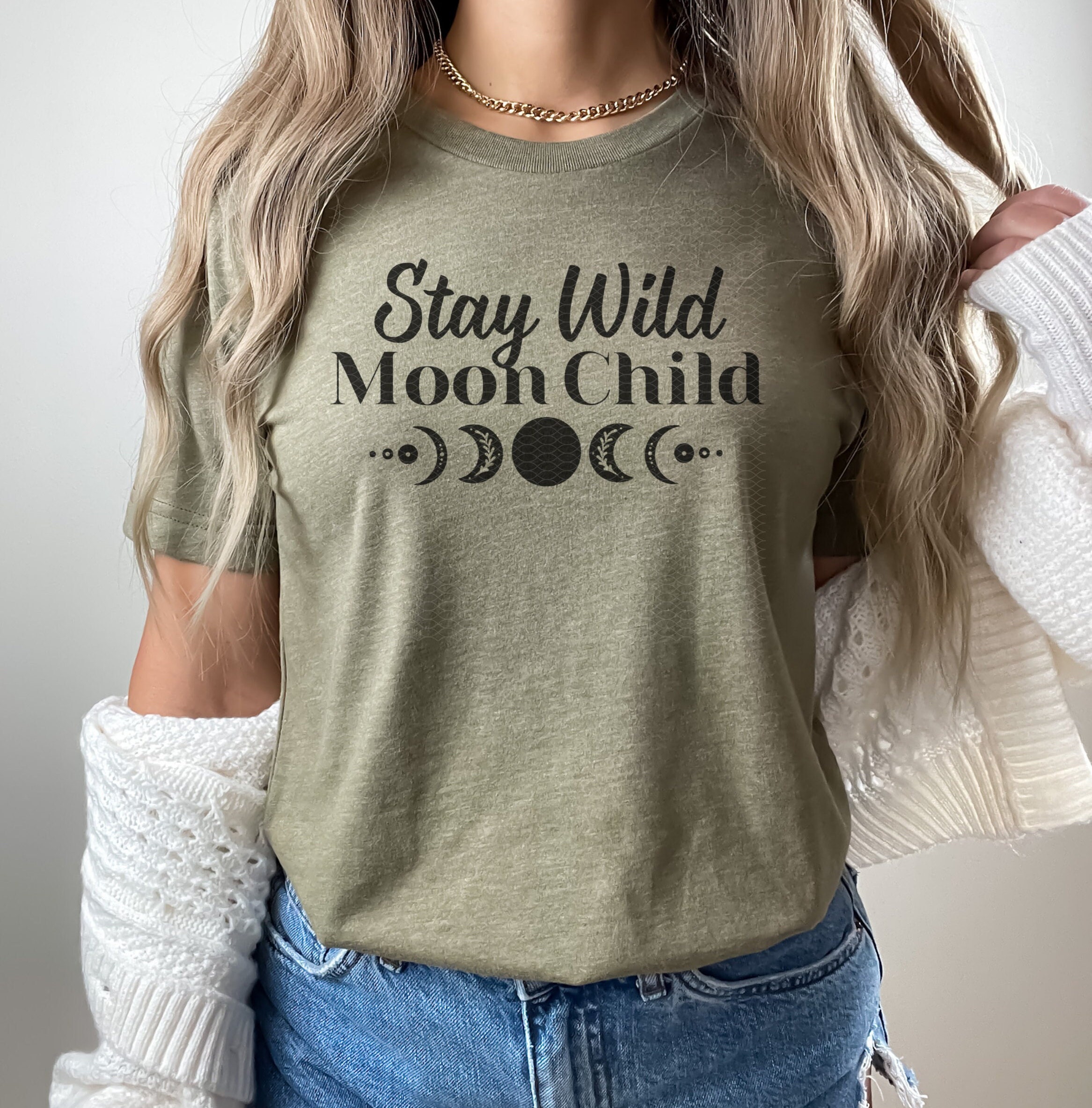 Stay Wild Moon Child Svg, Boho Tshirt Svg, Moon Phase, Hippie Quote ...