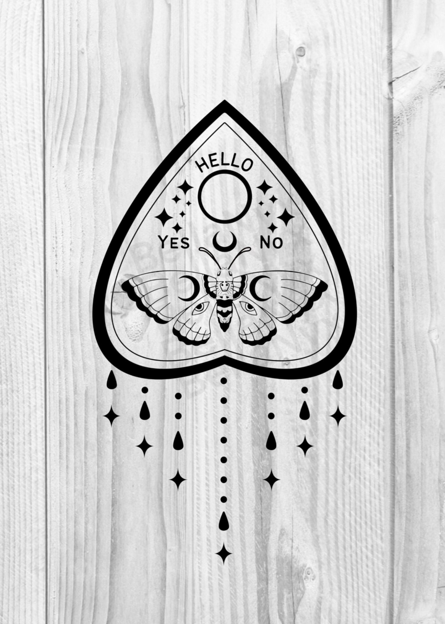 Planchette Svg Ouija Board Planchette Design Witchy - Etsy