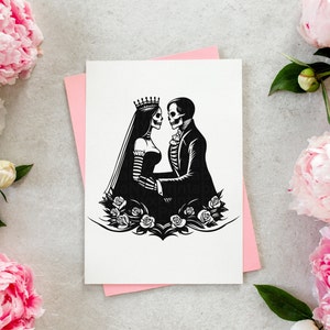 Skeleton Couple SVG, Skeleton Bride and Groom, Skeleton Svg, Goth ...