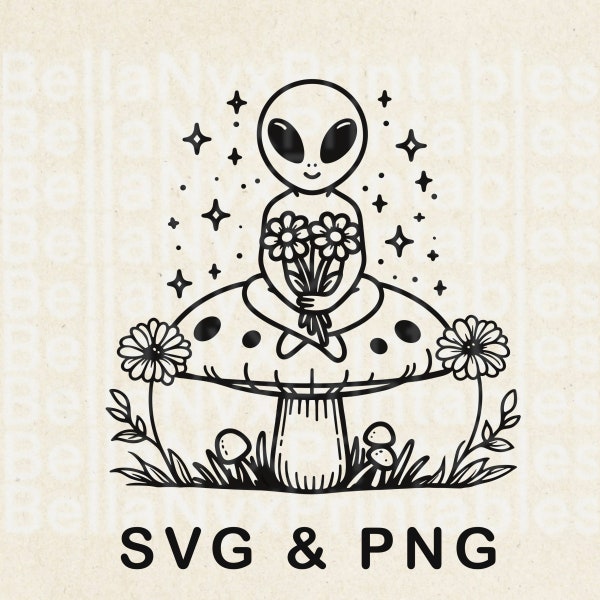 Alien Svg - Etsy