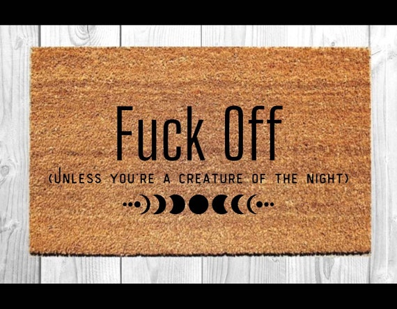 F off Svg Creature of the Night Welcome Mat Digital Download - Etsy