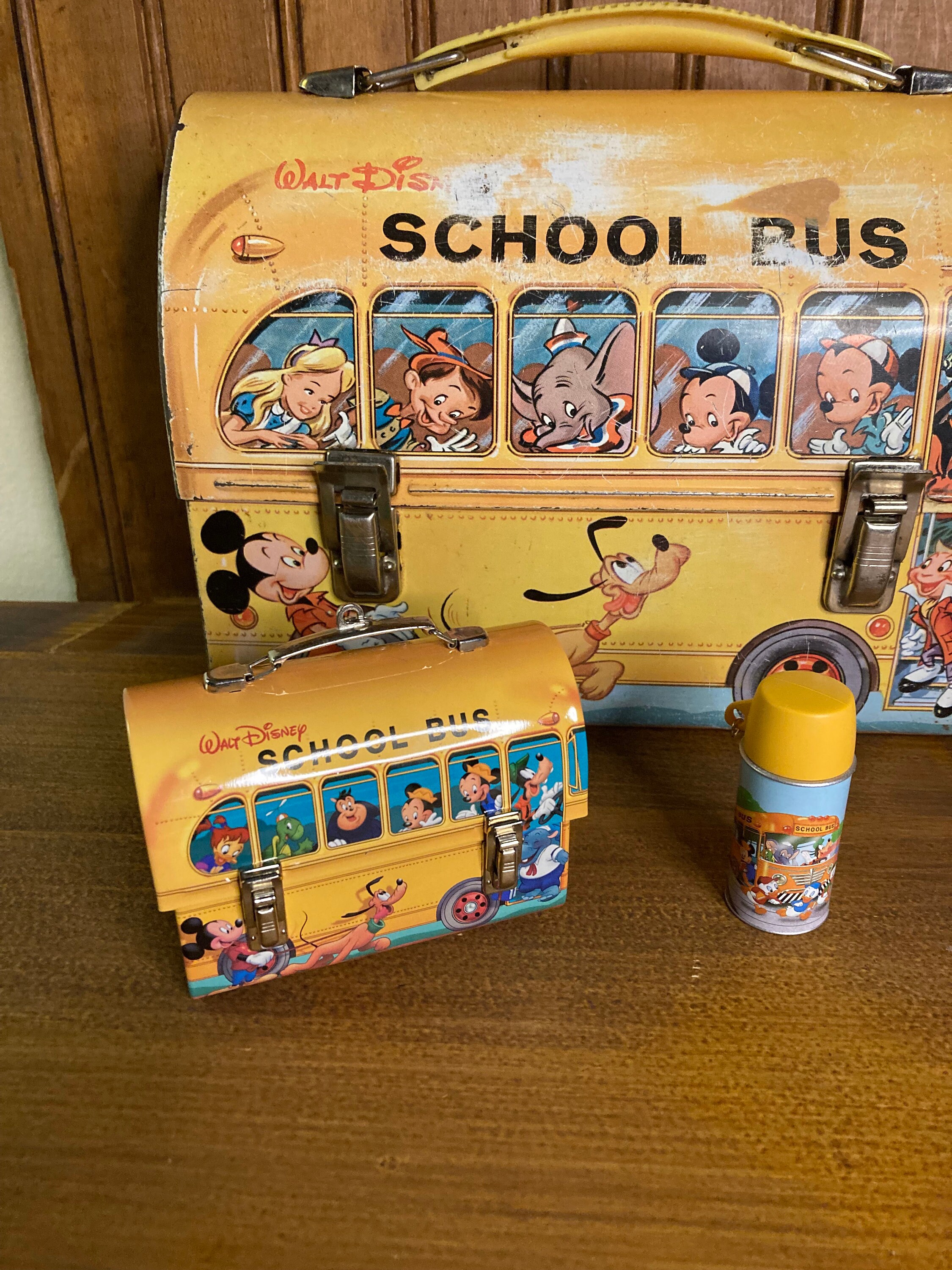 1960s Walt Disney School Bus Lunch Box and 2001 Hallmark Ornament - Etsy