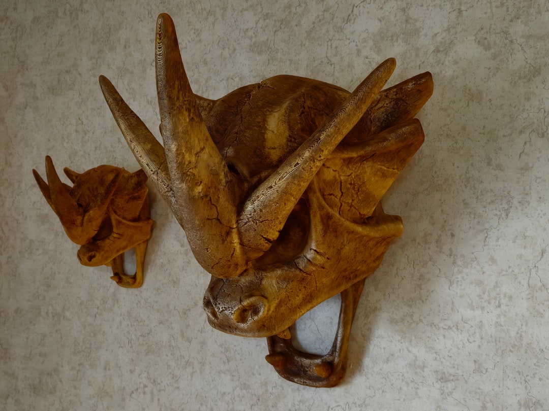 Wall Mounted Gyarados Skull large 15x14x12 - Etsy