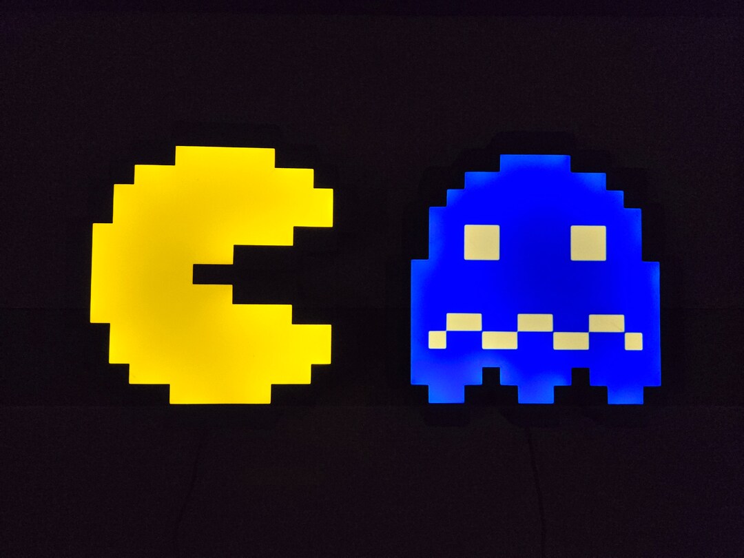 Pacman Led Light Boxes - Etsy