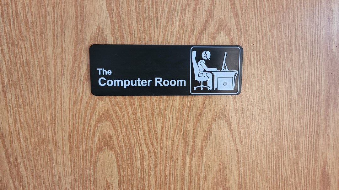 The Computer Room Door Sign - Etsy