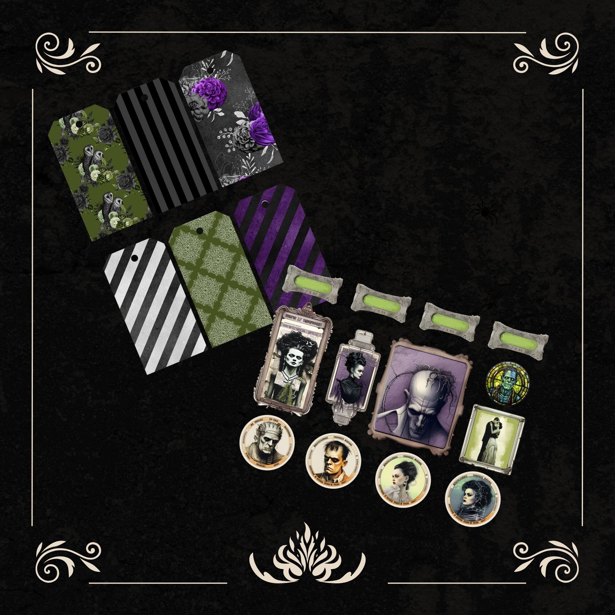 Frankenstein Journal Kit, Digital, Download, Printable, Ephemera ...