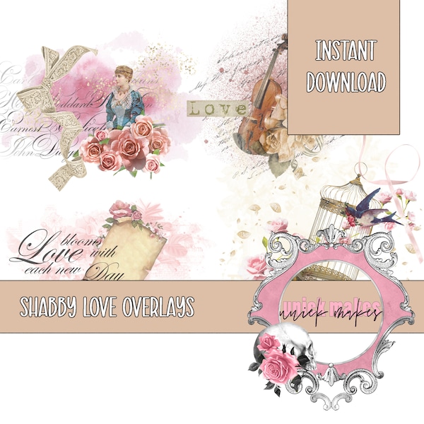 Scrapbook Overlays - Etsy