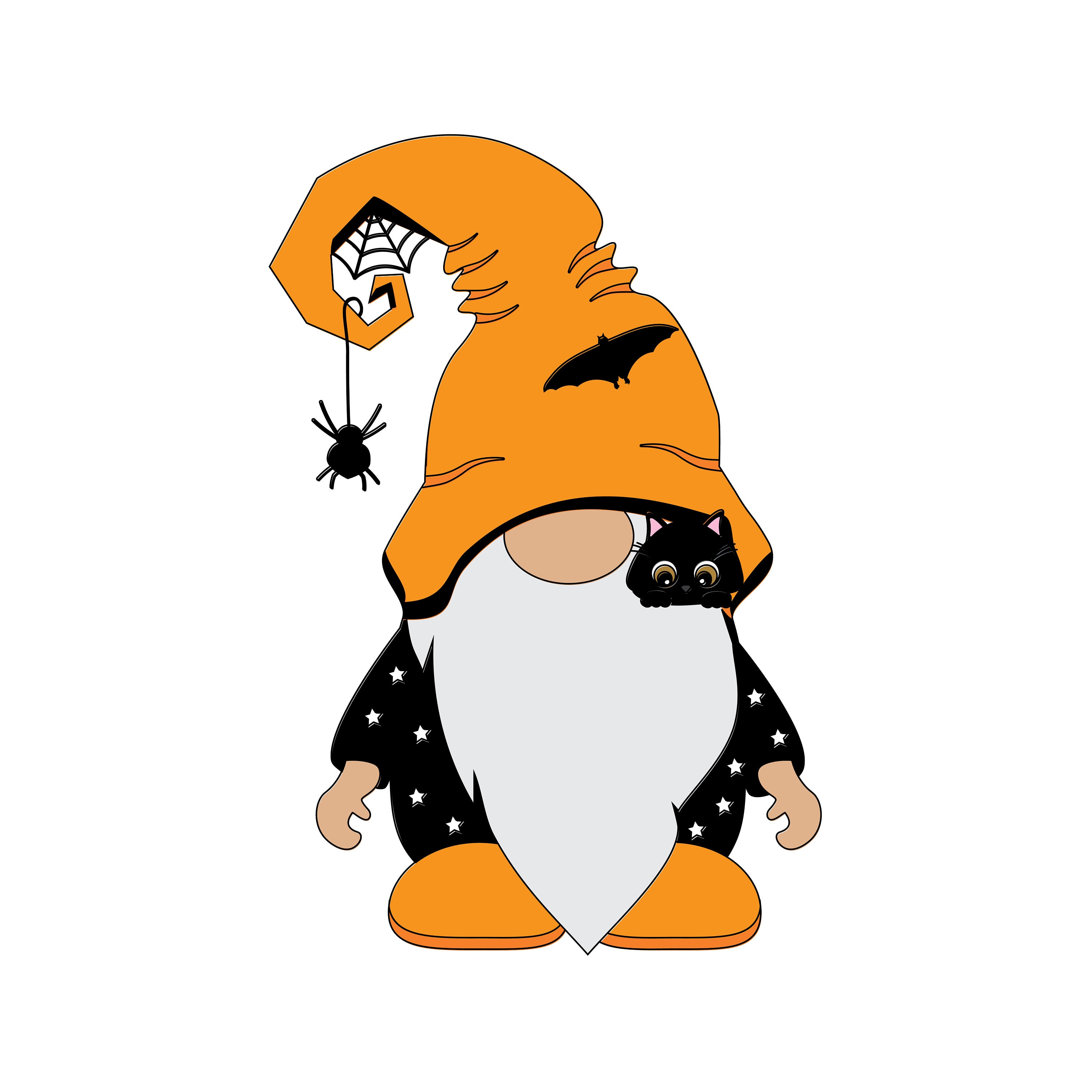 TEMPLATE - Howlloween Gnome Door Hanger Template - DIY Door Hanger ...