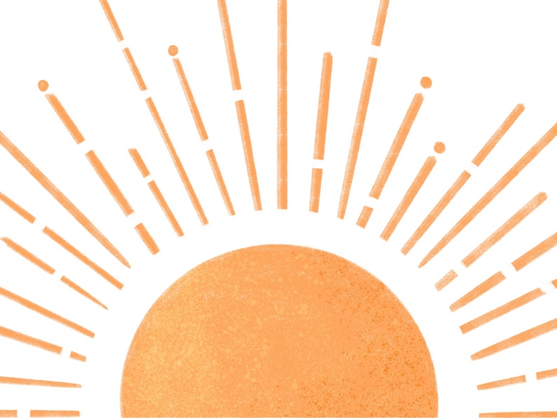 Minimalist Printable Wall Art, Boho Wall Decor, Minimalist Sun Wall Art ...