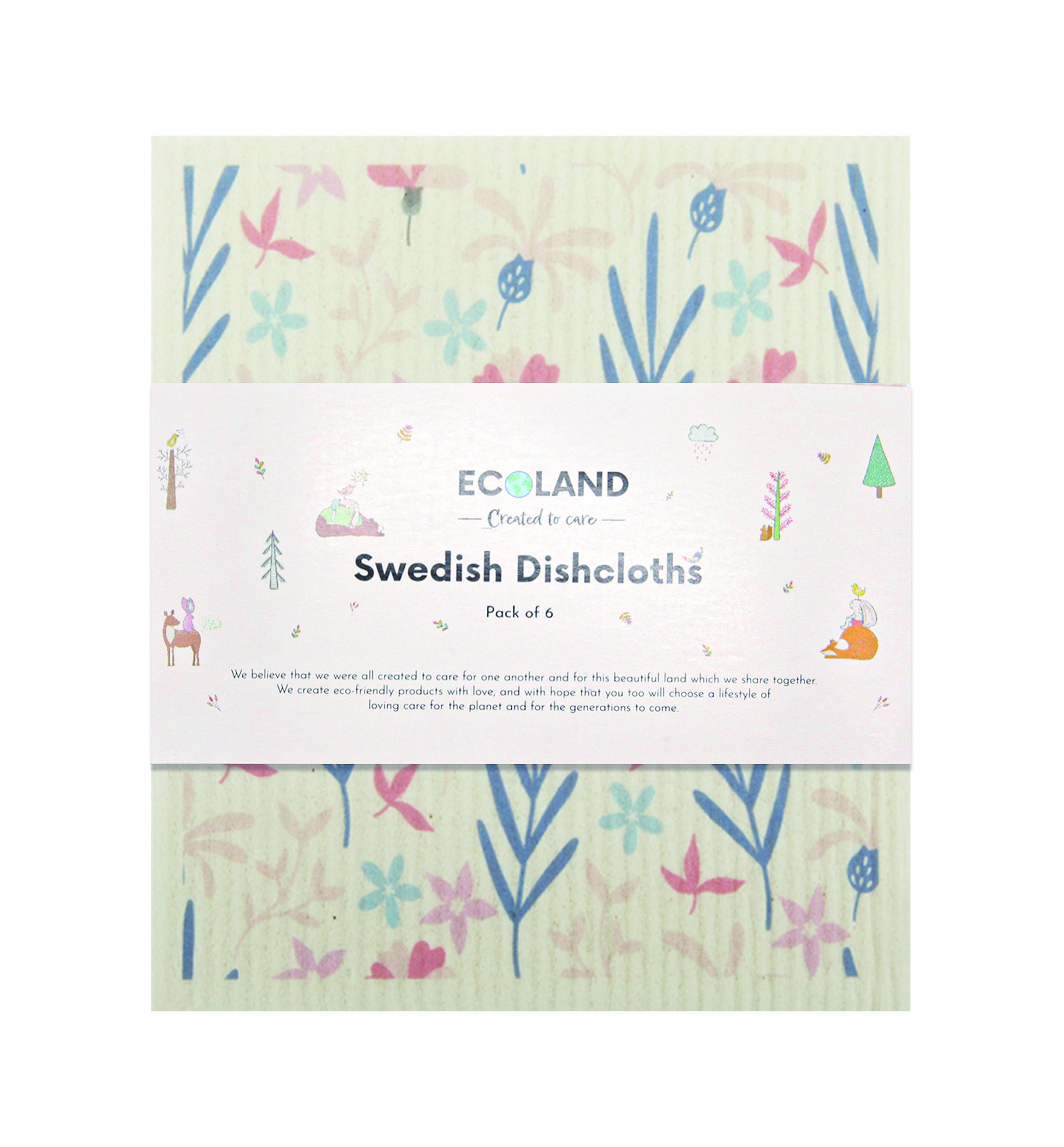Swedish Dishcloths Set of 6 Cute Cartoon Animal Designs on Sale! Best ...