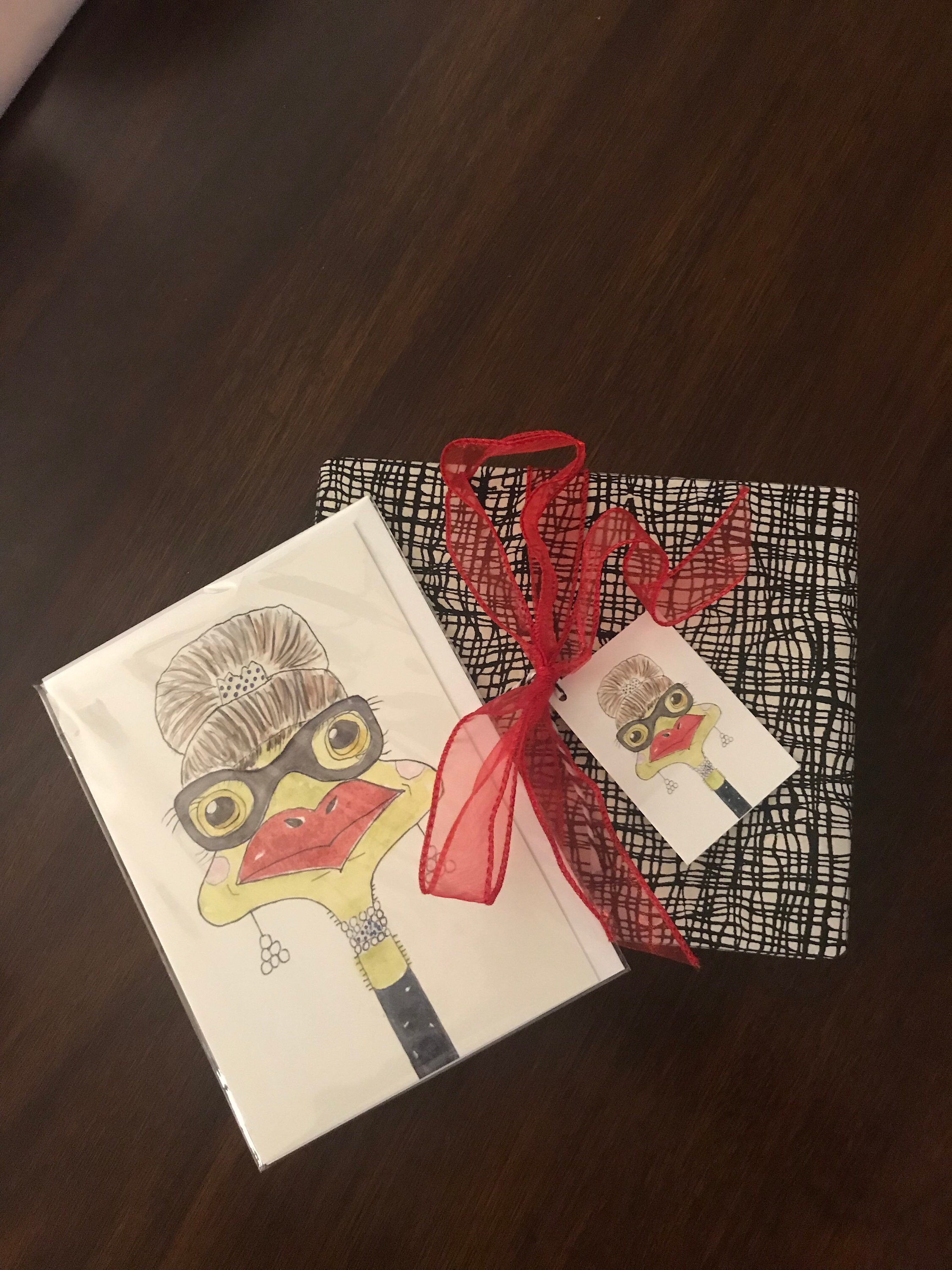 Greeting Card, Eme Emu - Etsy