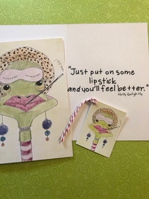 Eme Emu Greeting Card Leopard Headscarf - Etsy