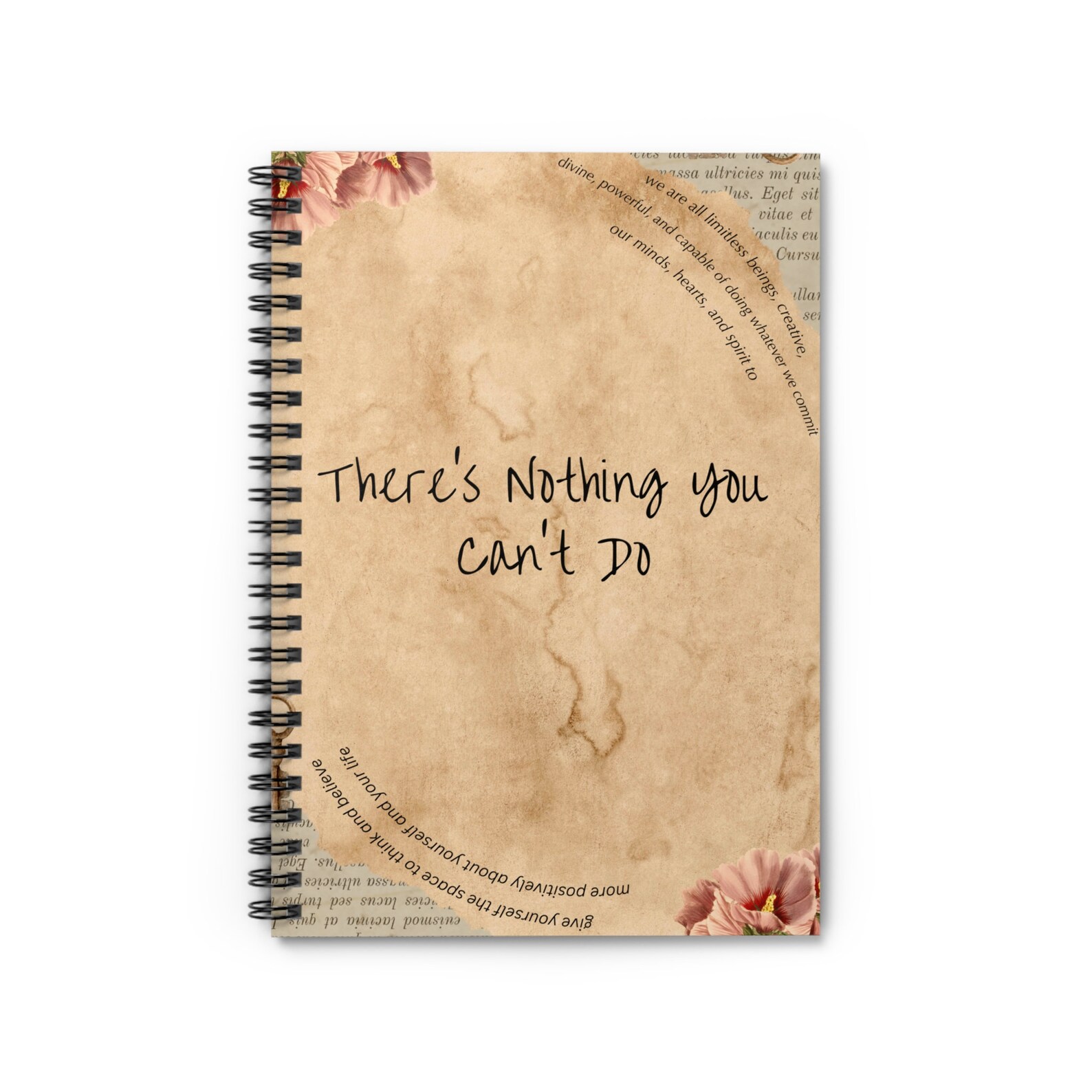 There's Nothing You Can't Do Spiral Notebook, Quote Journal ...