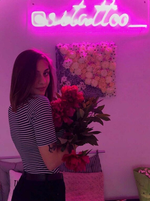 Custom Instagram LED Neon Sign Custom Instagram Neon Light | Etsy