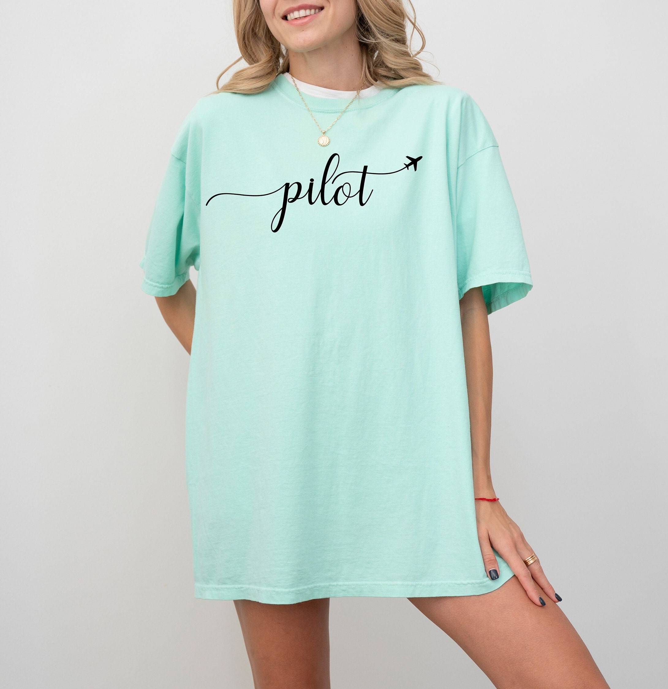 Female Pilot Shirt Women Aviator Gift Pilot Tshirt for Women Girls Who ...