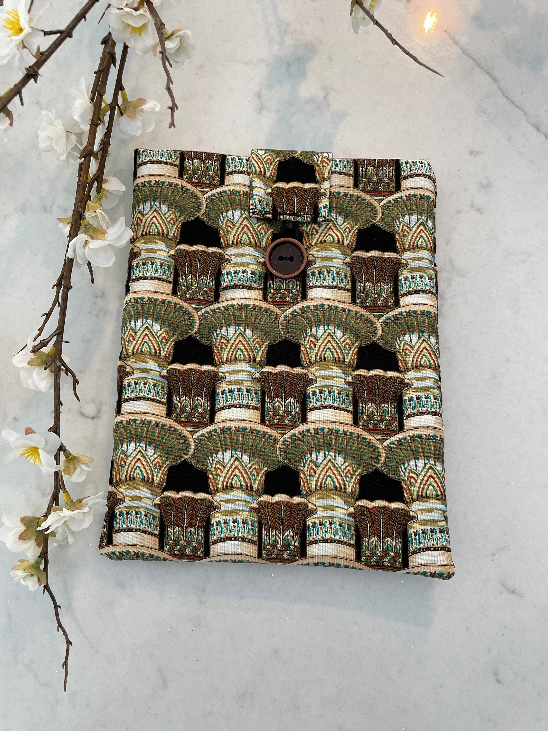 Egyptian Print Book Sleeves, E-reader Pouch or Document Wallet. - Etsy